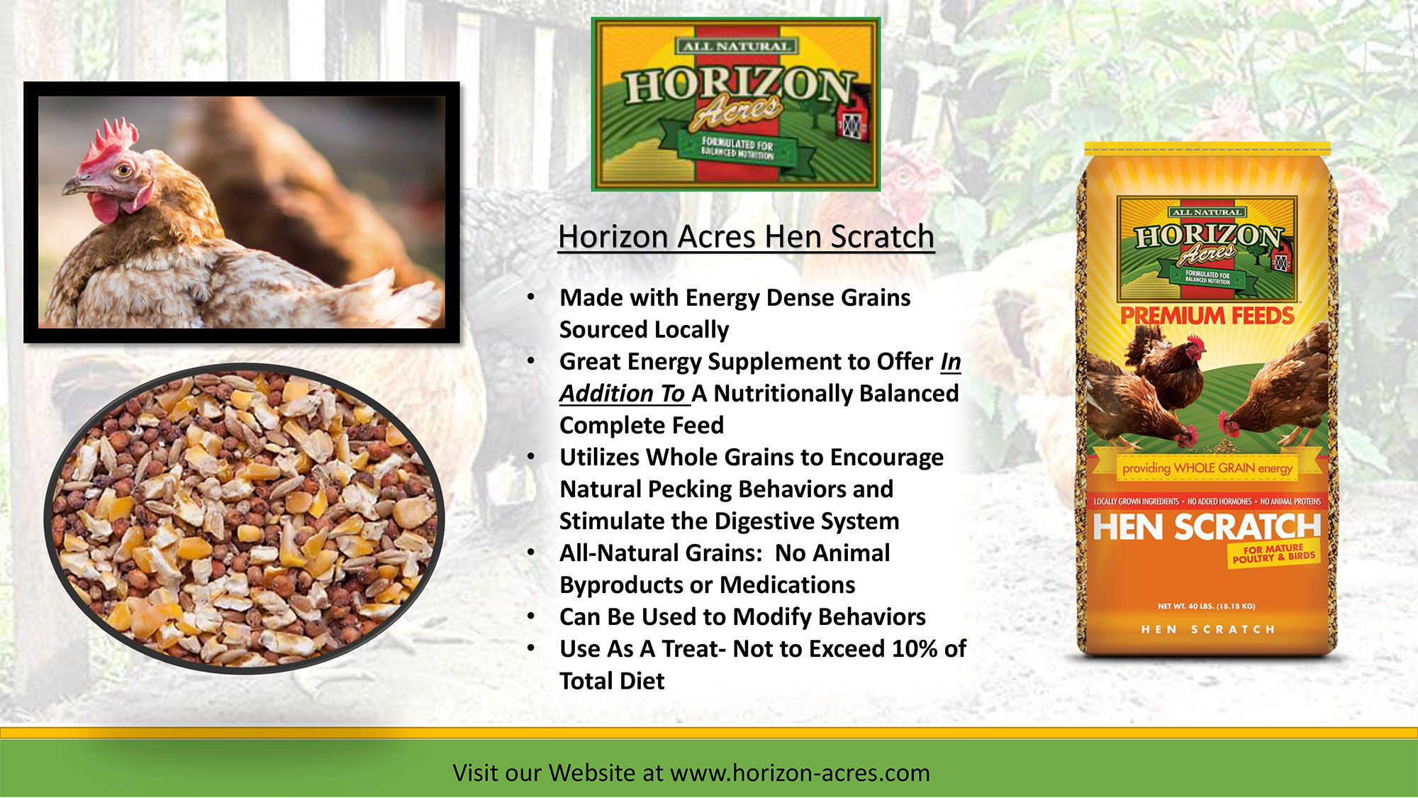 Hen Scratch | Horizon Acres